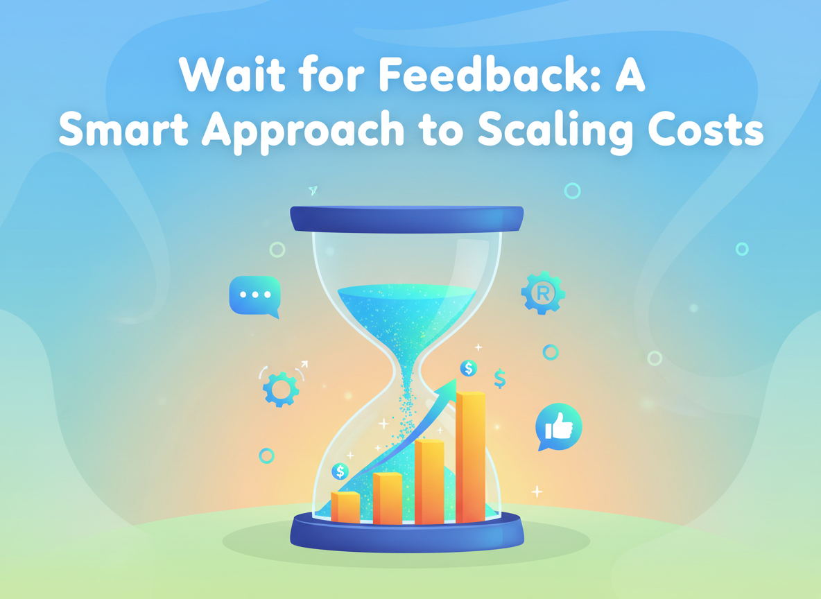 Wait for Feedback: A Smart Approach to Scaling Costs